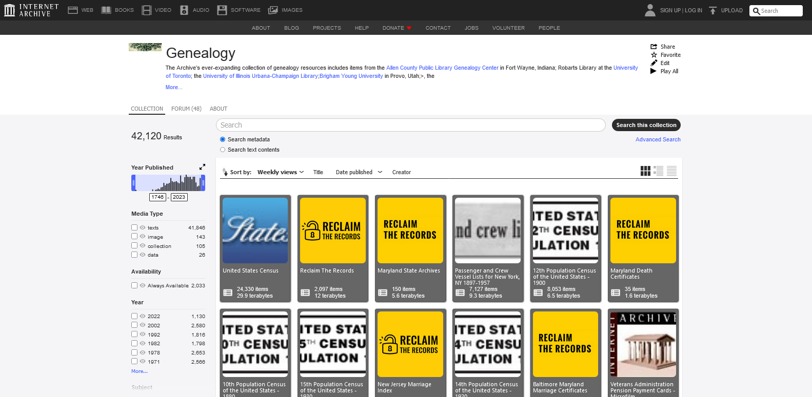 The Internet Archive for Genealogists – Genealogy and Local History Blog